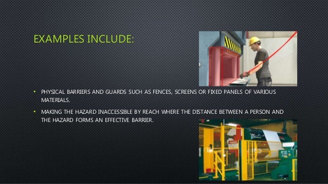 Mechanical & machinery hazards & their control