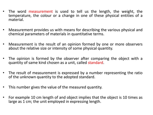 Mechanical measurement basics | PPTX | Physics | Science