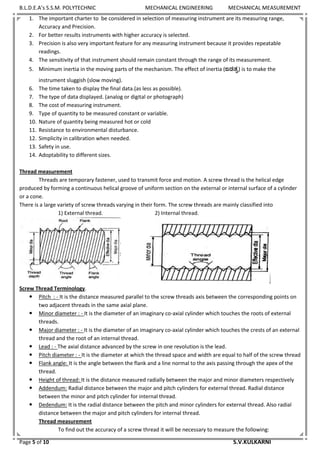 Mechanical measurement chapter 1 | PDF | Physics | Science