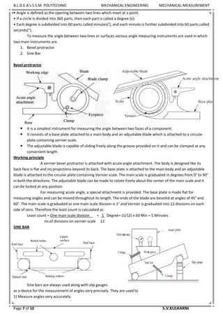 Mechanical measurement chapter 1 | PDF | Physics | Science