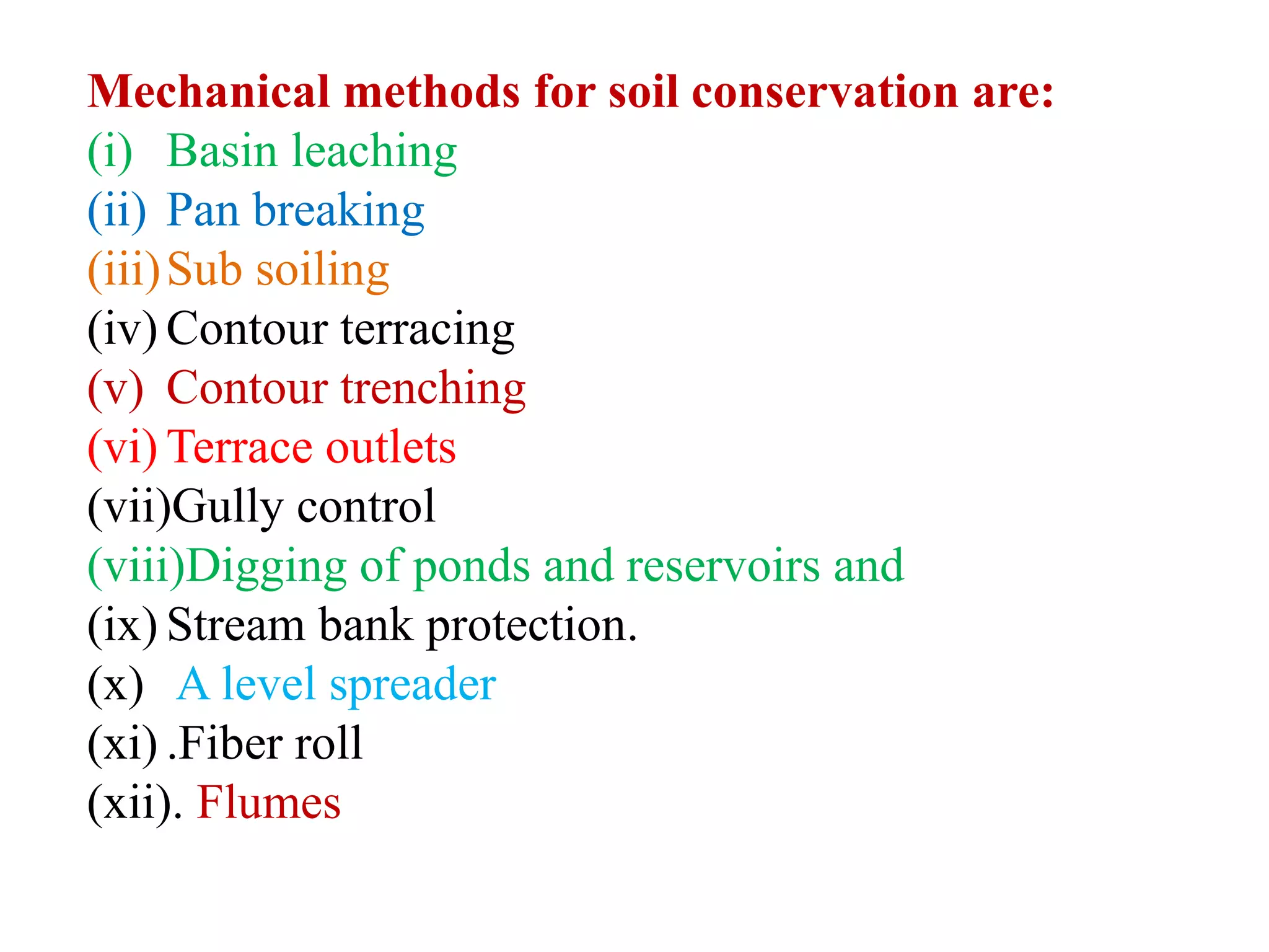 Mechanical methods to control soil pollution | PPTX