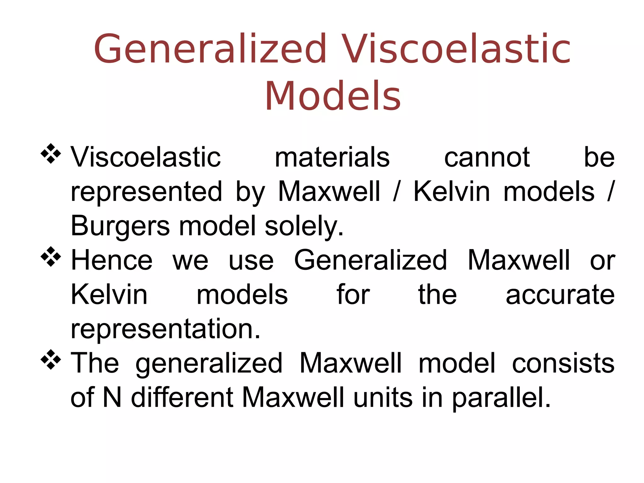 Mechanical models for viscoelastic food | PDF | Physics | Science