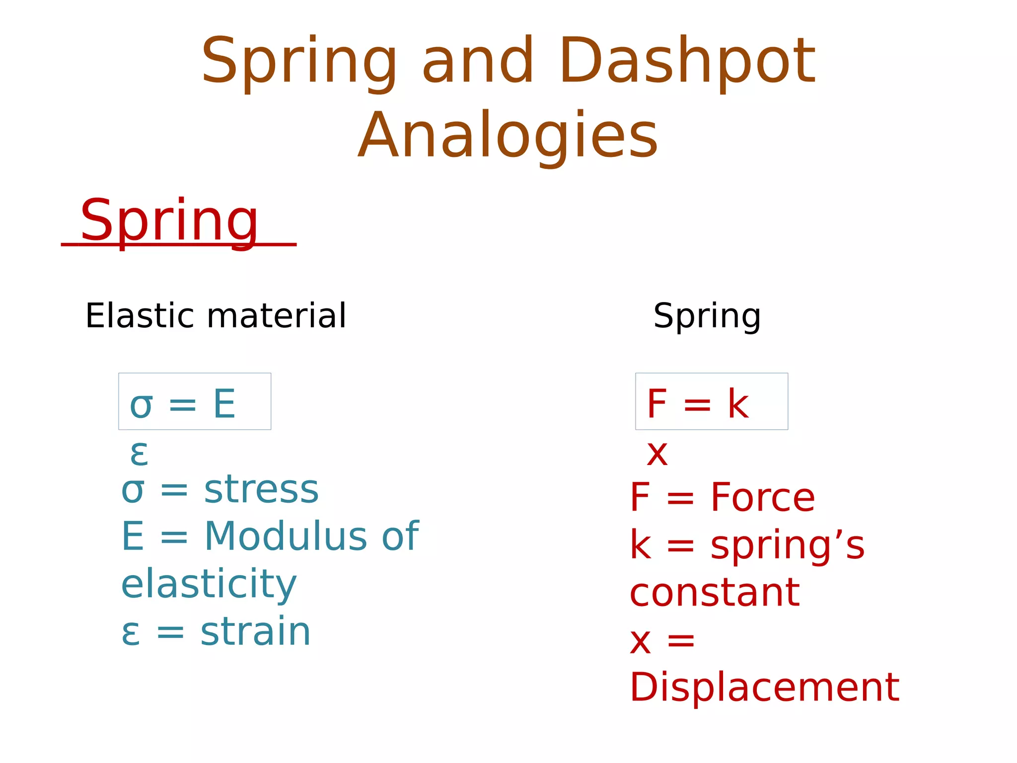 Mechanical models for viscoelastic food | PDF