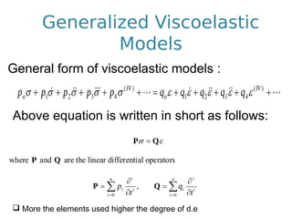 Mechanical models for viscoelastic food | PDF | Physics | Science