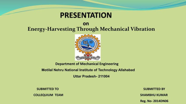 Mechanical motion rectifier | PPTX