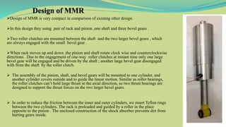 Mechanical motion rectifier | PPTX