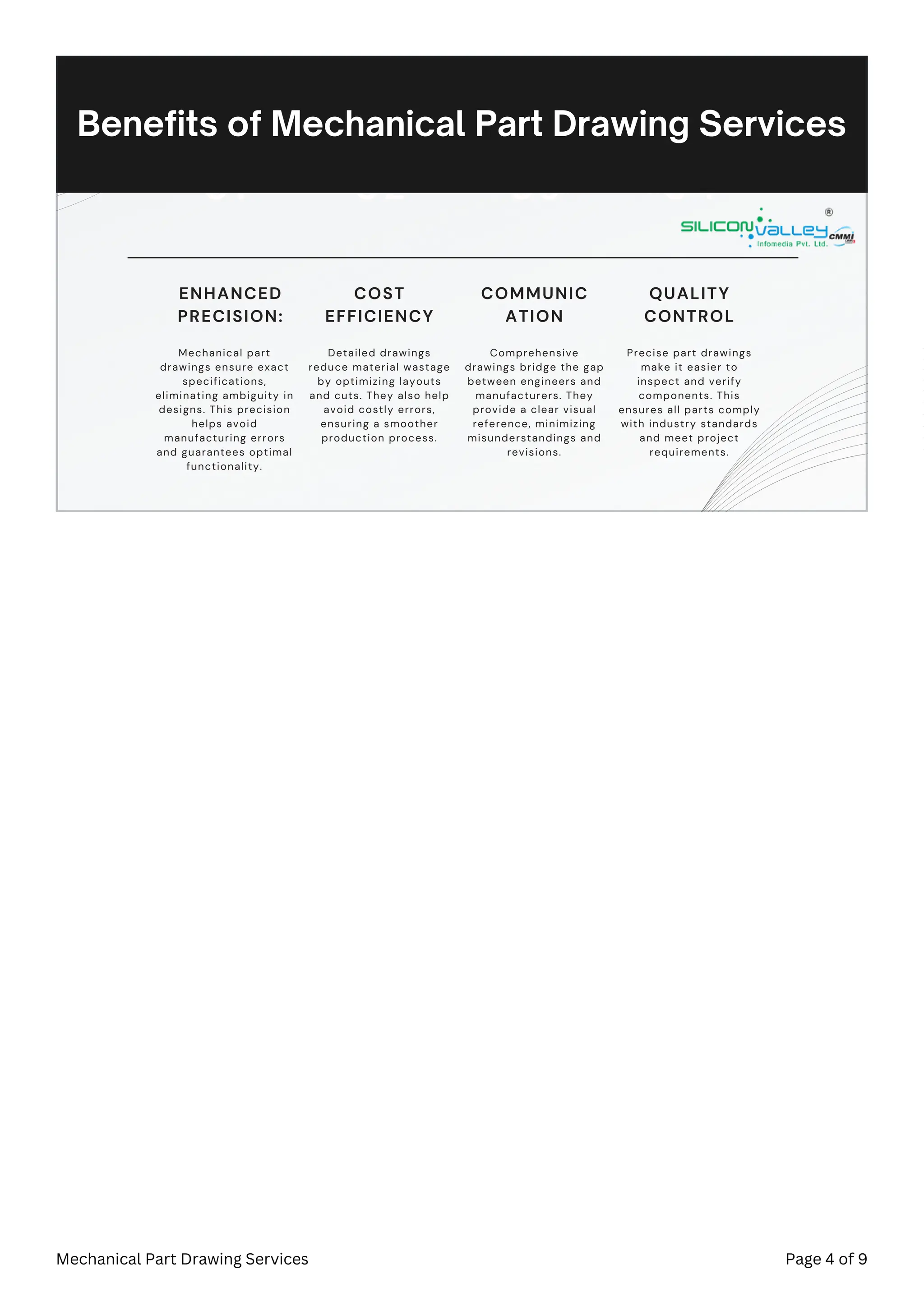 Mechanical Part Drawing Services by silicon valley. | PDF