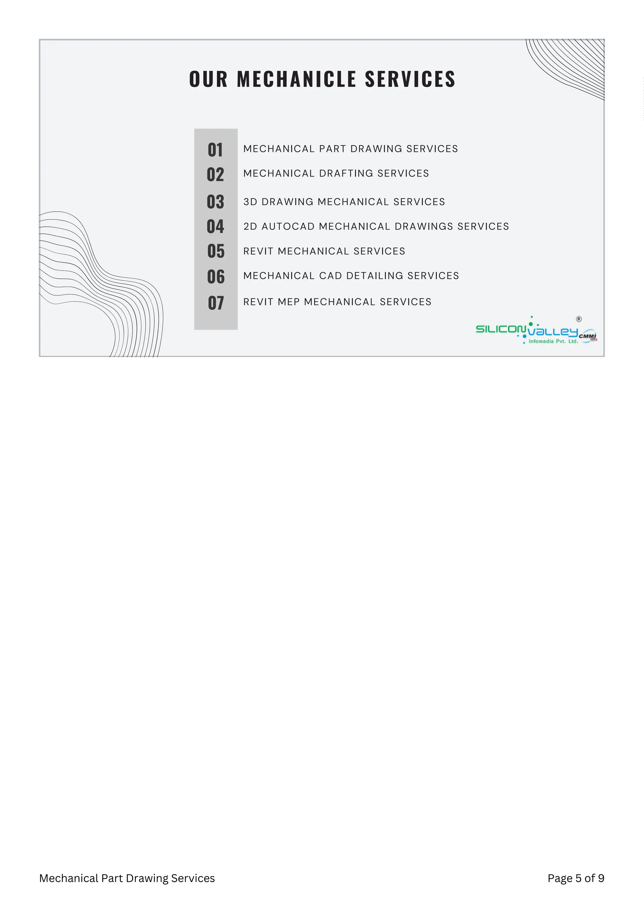 Mechanical Part Drawing Services by silicon valley. | PDF