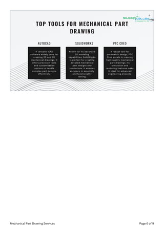 Mechanical Part Drawing Services by silicon valley. | PDF