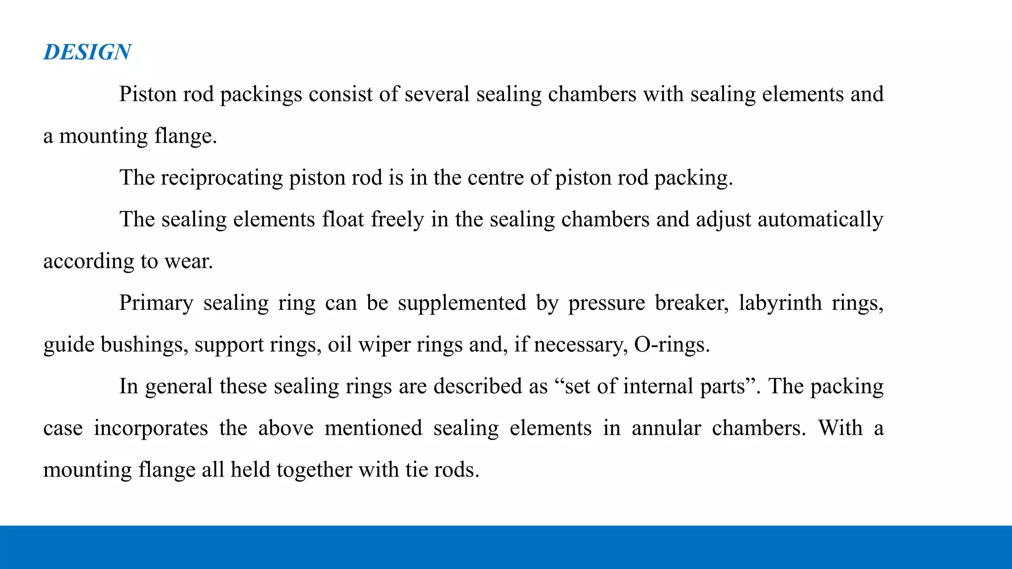 MECHANICAL PISTON ROD PACKING | PPTX