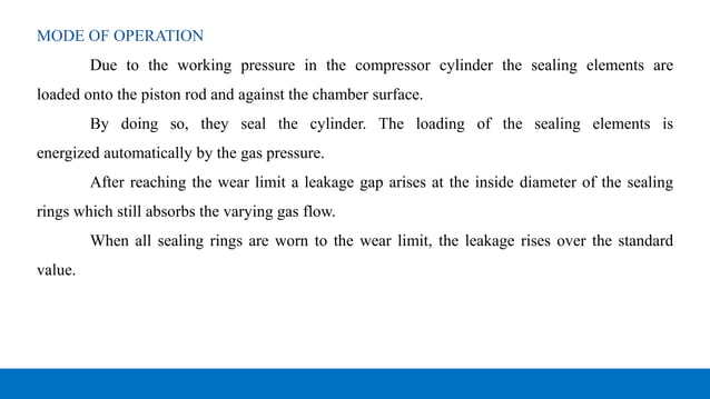 MECHANICAL PISTON ROD PACKING | PPTX