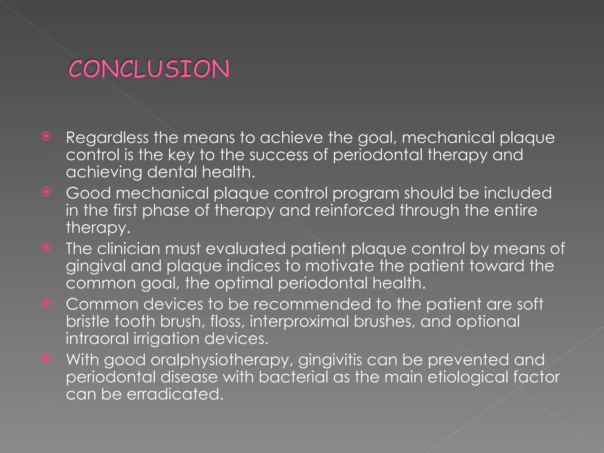 Mechanical plaque control | PPT