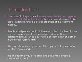 Mechanical plaque control | PPT