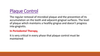 Mechanical plaque control | PPTX