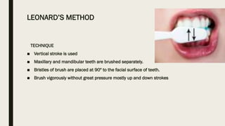 mechanical plaque control, periodontics | PPTX