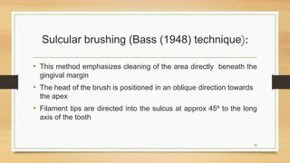 Mechanical plaque control | PPTX