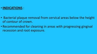 Mechanical plaque control new | PPTX