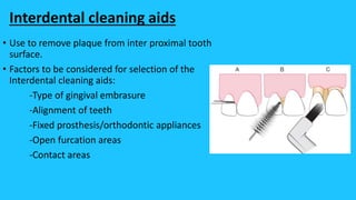 Mechanical plaque control new | PPTX