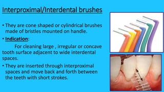 Mechanical plaque control new | PPTX