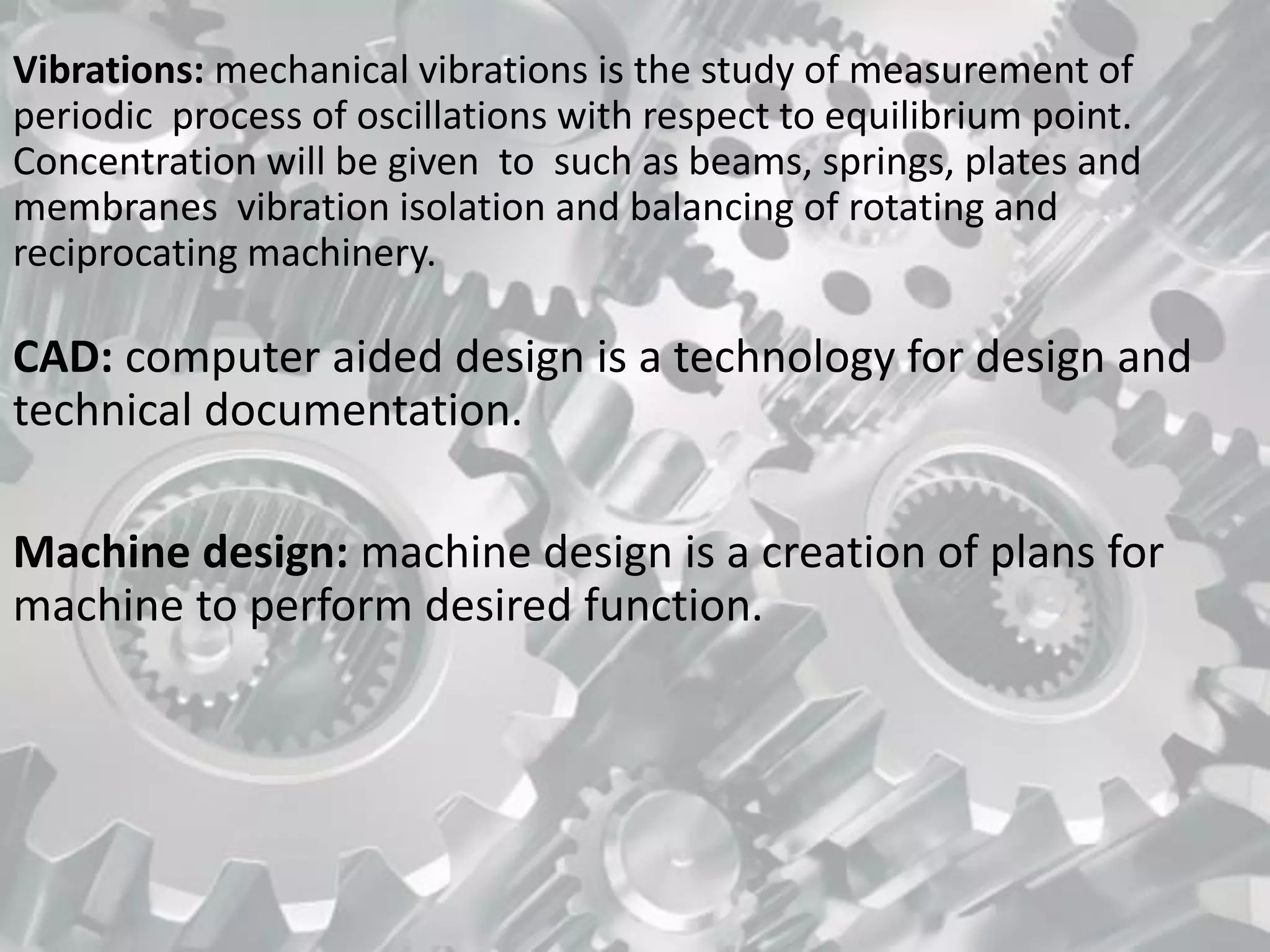 Mechanical ppt | PDF