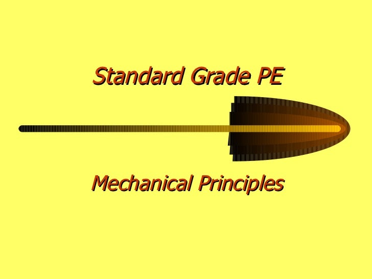 Mechanical principles sg