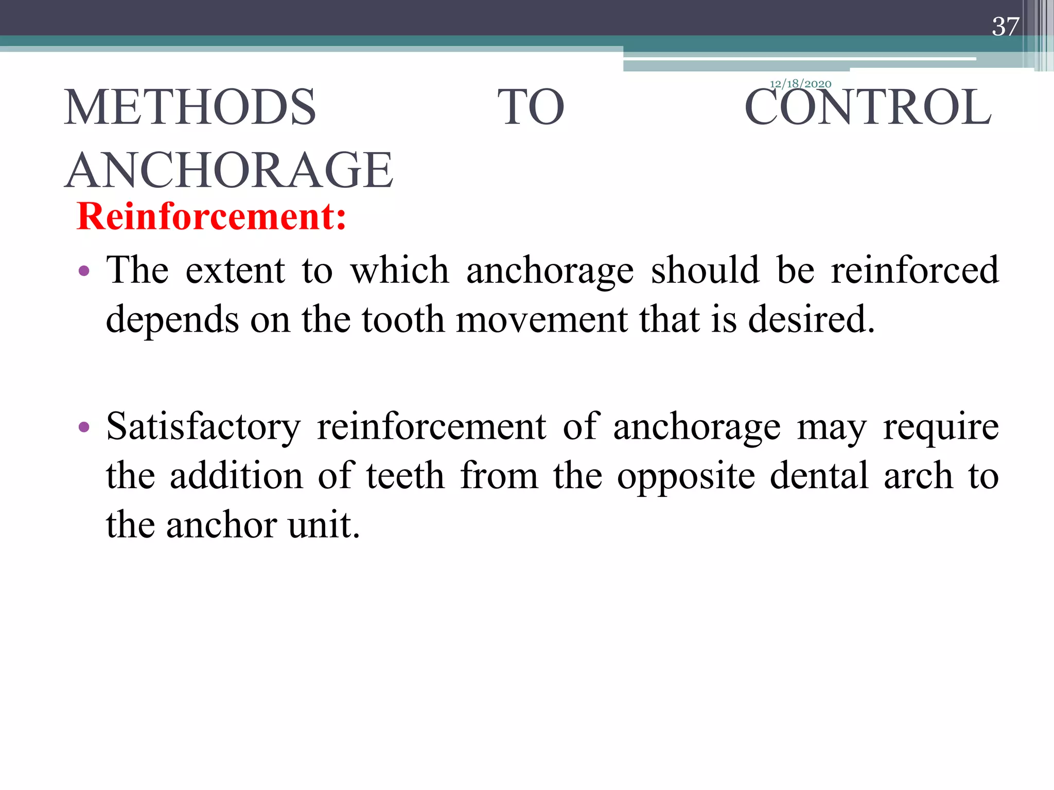 Mechanical principles in orthodontic therapy | PPTX
