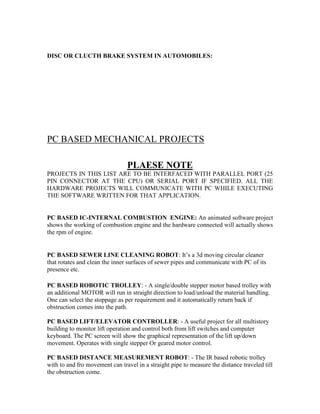 Mechanicalproject | PDF