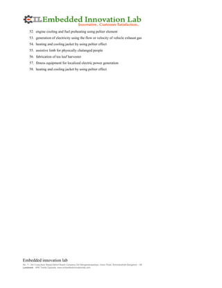 final year mechanical engineering projects at bangalore | PDF