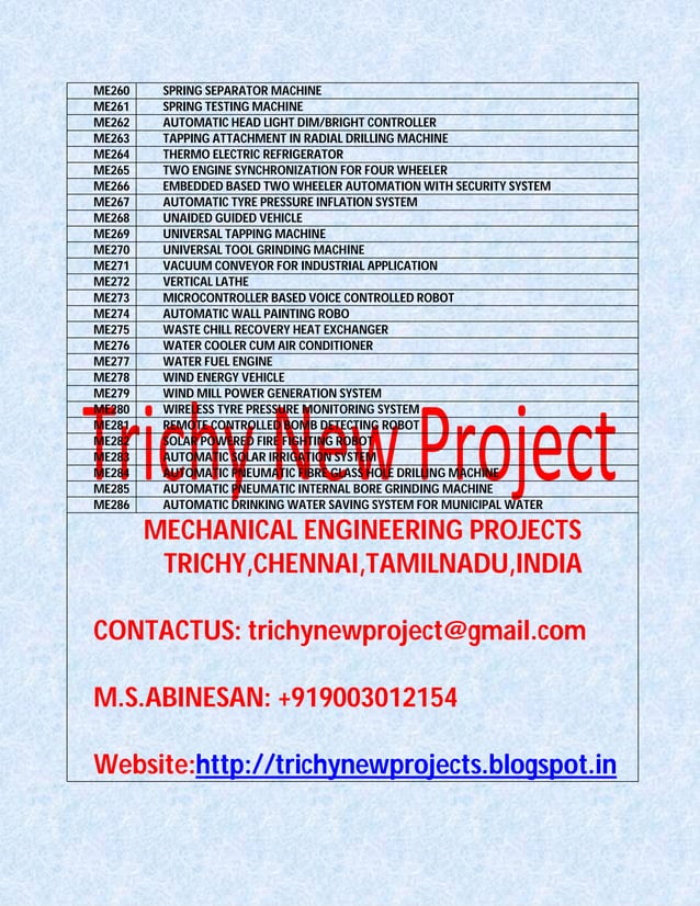 Mechanical mini project | PDF