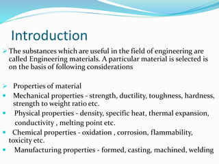Mechanical properties of Material | PPTX