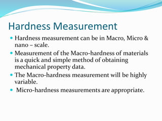 Mechanical properties of Material | PPTX