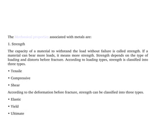 17 Engineering Material Properties: Mechanical Engineers Must Know | PPT