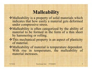 Mechanical properties | PDF
