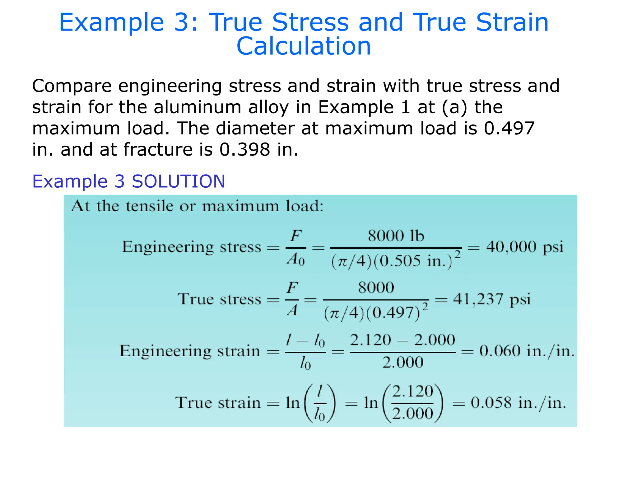 Terminology for Mechanical Properties The Tensile Test: Stress-Strain ...
