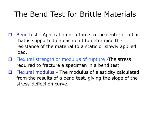 Terminology for Mechanical Properties The Tensile Test: Stress-Strain ...