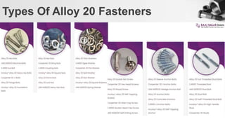 Mechanical properties alloy 20 fasteners | PPTX