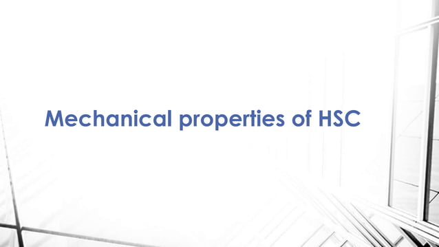 Mechanical properties of high strength concrete(HSC).pdf | Civil ...