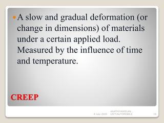 Mechanical properties of material | PPT