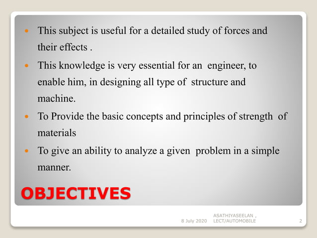 Mechanical properties of material | PPT