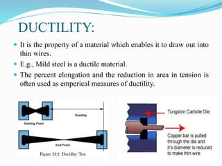 Mechanical properties of materials | PPTX
