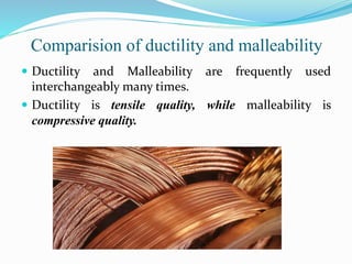 Mechanical properties of materials | PPTX