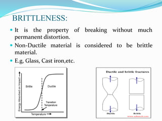 Mechanical properties of materials | PPTX
