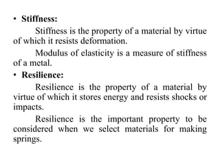 Mechanical properties of materials | PPTX