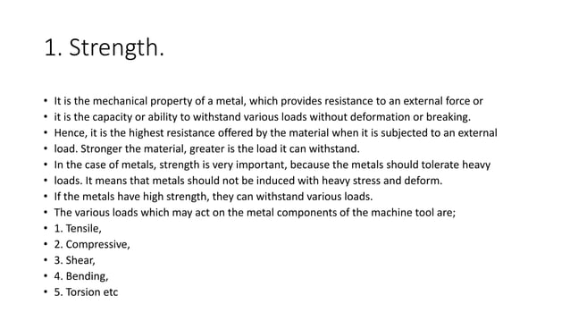 Mechanical Properties of Materials ppt fileppt | PPT