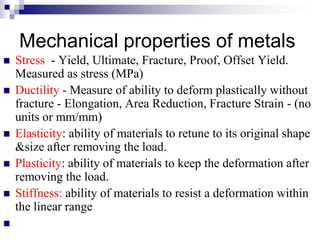 Mechanical properties of materials (lecture+2).pdf