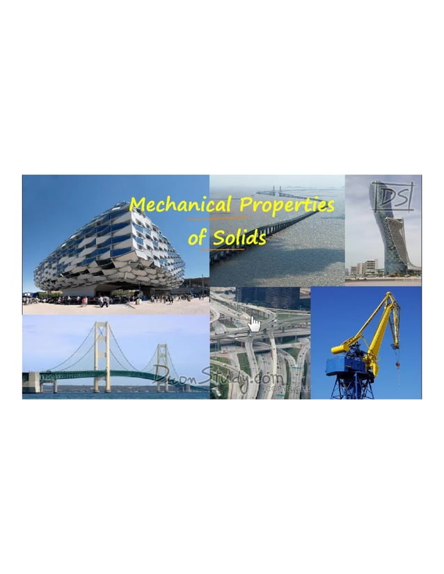Mechanical properties of solids | PDF