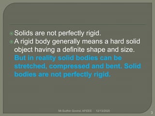 Mechanical properties of solids | PPTX