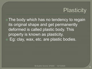 Mechanical properties of solids | PPTX