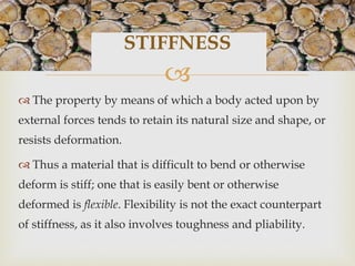 Mechanical properties of wood | PPTX