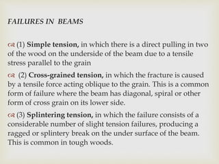 Mechanical properties of wood | PPTX